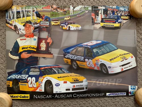 NASCAR AUSCAR CHAMPIONSHIP MWR 90s VINTAGE POSTER *RARE* MATT WHITE ...