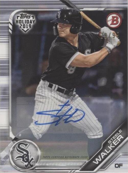 2019 Topps Holiday Bowman - Steele Walker #TH-SW Prospects Autographs ...