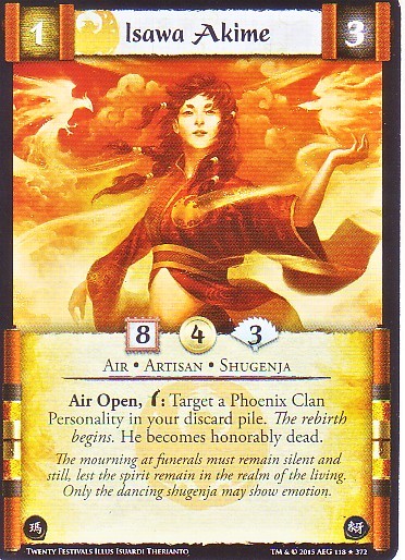 Isawa Akime L5R CCG TF Twenty Festivals | eBay