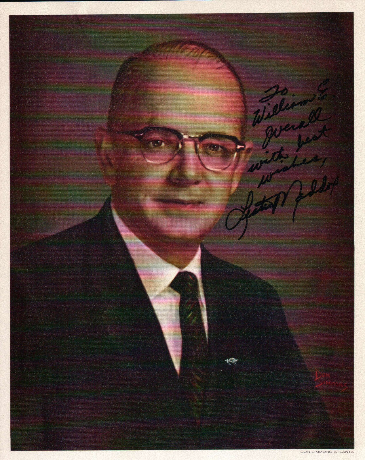 Autographed 8x10 Photo Lester Maddox 75th governor of the U.S. state of ...