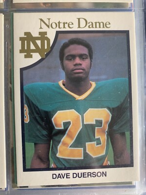 Dave Duerson Notre Dame football card | eBay