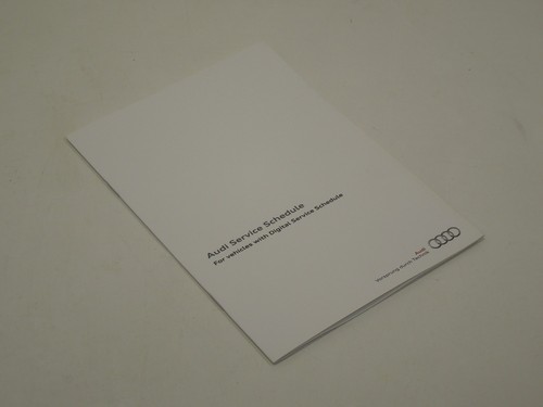 Audi Service Book for Cars with Digital Service Schedule New ...