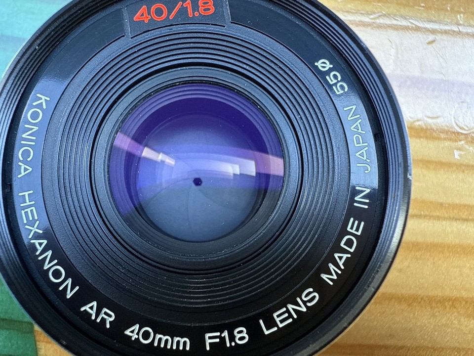 Konica FS-1 35mm SLR Camera Hexanon AR 40mm F1.8 Lens Tested Working | eBay