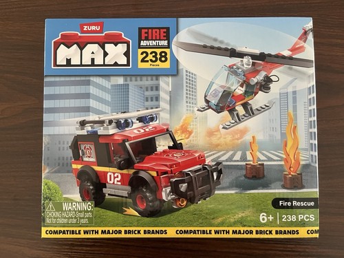 Zuru Max Fire Adventure 238-Piece Brick Box Play Set Fire Rescue | eBay