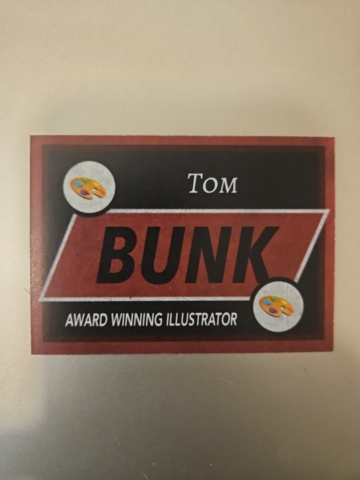 Tom Bunk Custom Signed Card - Artist for Garbage Pail Kids and Mad ...