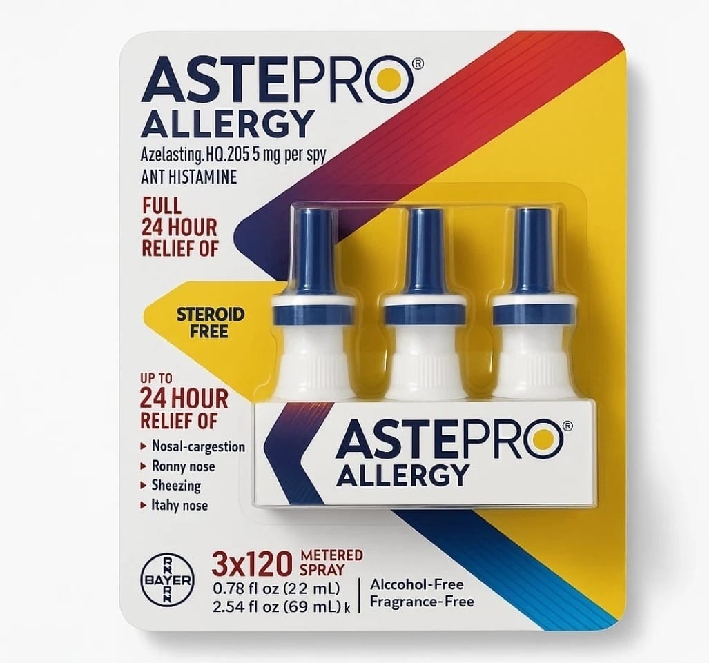 Astepro Allergy Nasal Spray 120 Sprays Each 3 Pack (360 Total) | eBay