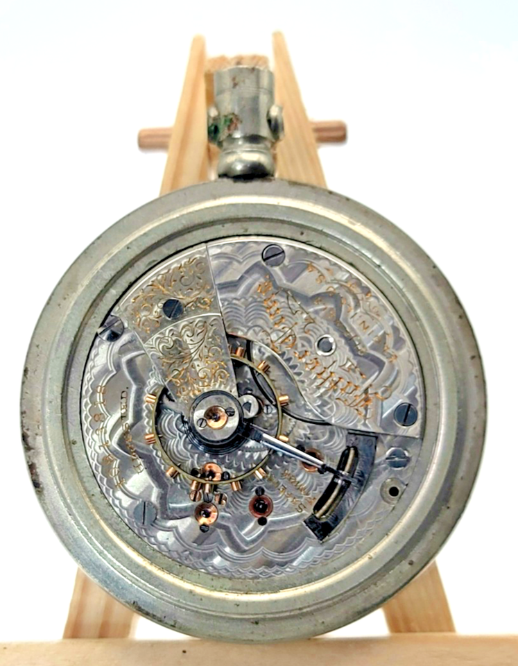 SB11: Elgin Father Time 18s 21J Railroad Pocket Watch 1904 Locomotive ...