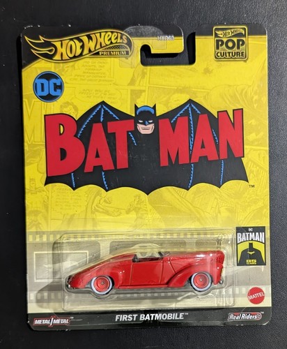 2024 Hot Wheels Premium Pop Culture DC Comics Batman First Batmobile ...