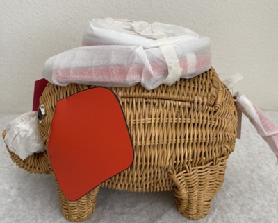 NWT Kate Spade Tiny Wicker Large Elephant Crossbody Bag TAMARILLO ...