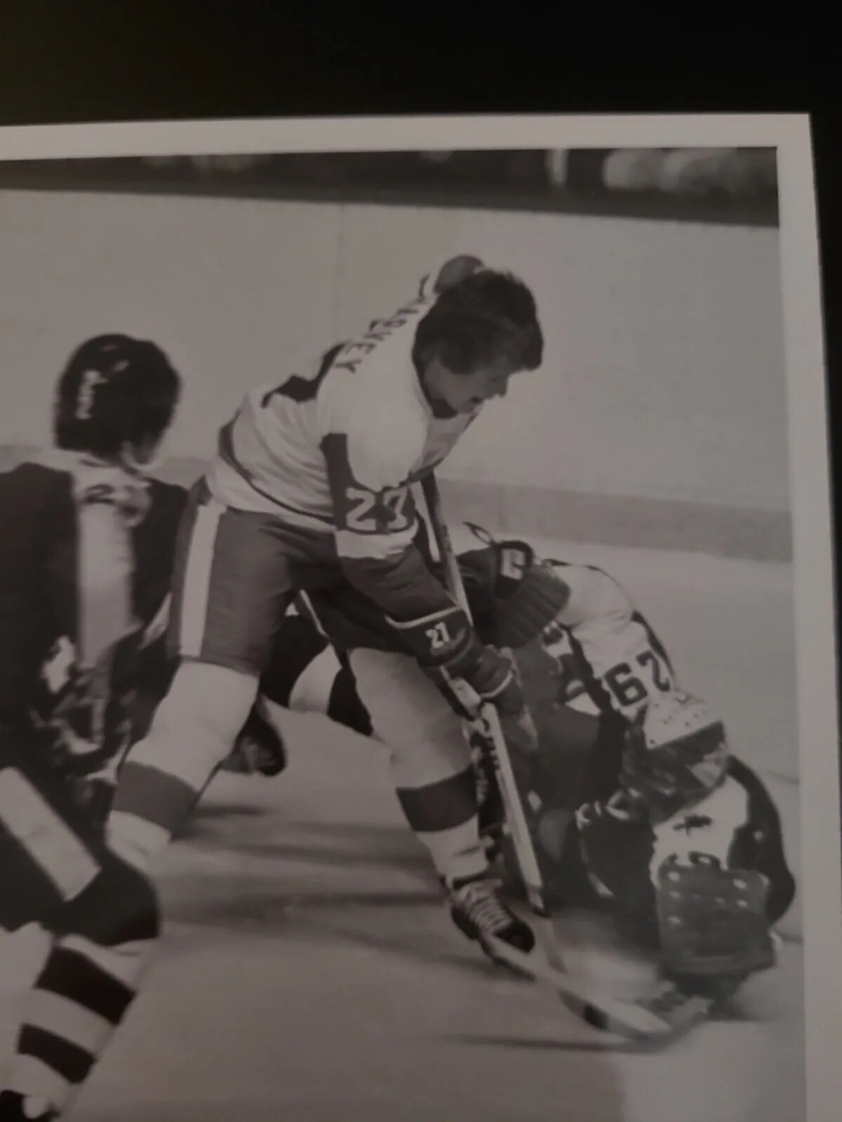 1970S DOUG FAVELL NHL HOCKEY GOALIE PHOTO TYPE 1 MASK TORONTO MAPLE ...