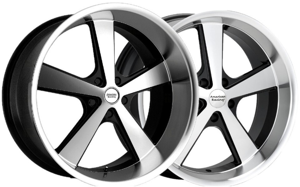 22 NOVA VN701 WHEEL TIRE PACKAGE C-10 C10 OBS SQUARE CHEVY STAGGERED ...