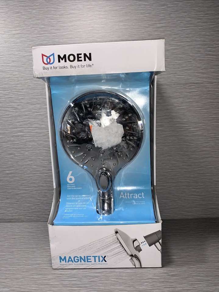 Moen Attract Handheld Shower 6 Spray 5.5 in. In Chrome Model 26603 | eBay