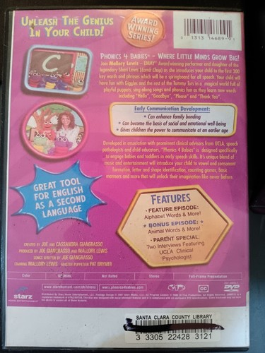 Phonics 4 Babies: Babys First Words (DVD, 2007) for sale online | eBay