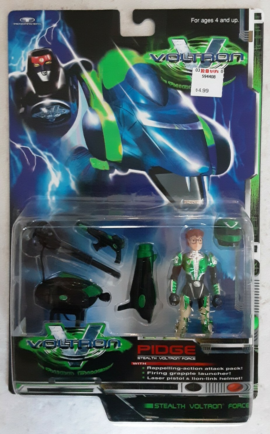NEW 1999 VOLTRON 3RD THIRD DIMENSION PIDGE STEALTH FORCE ACTION FIGURE ...