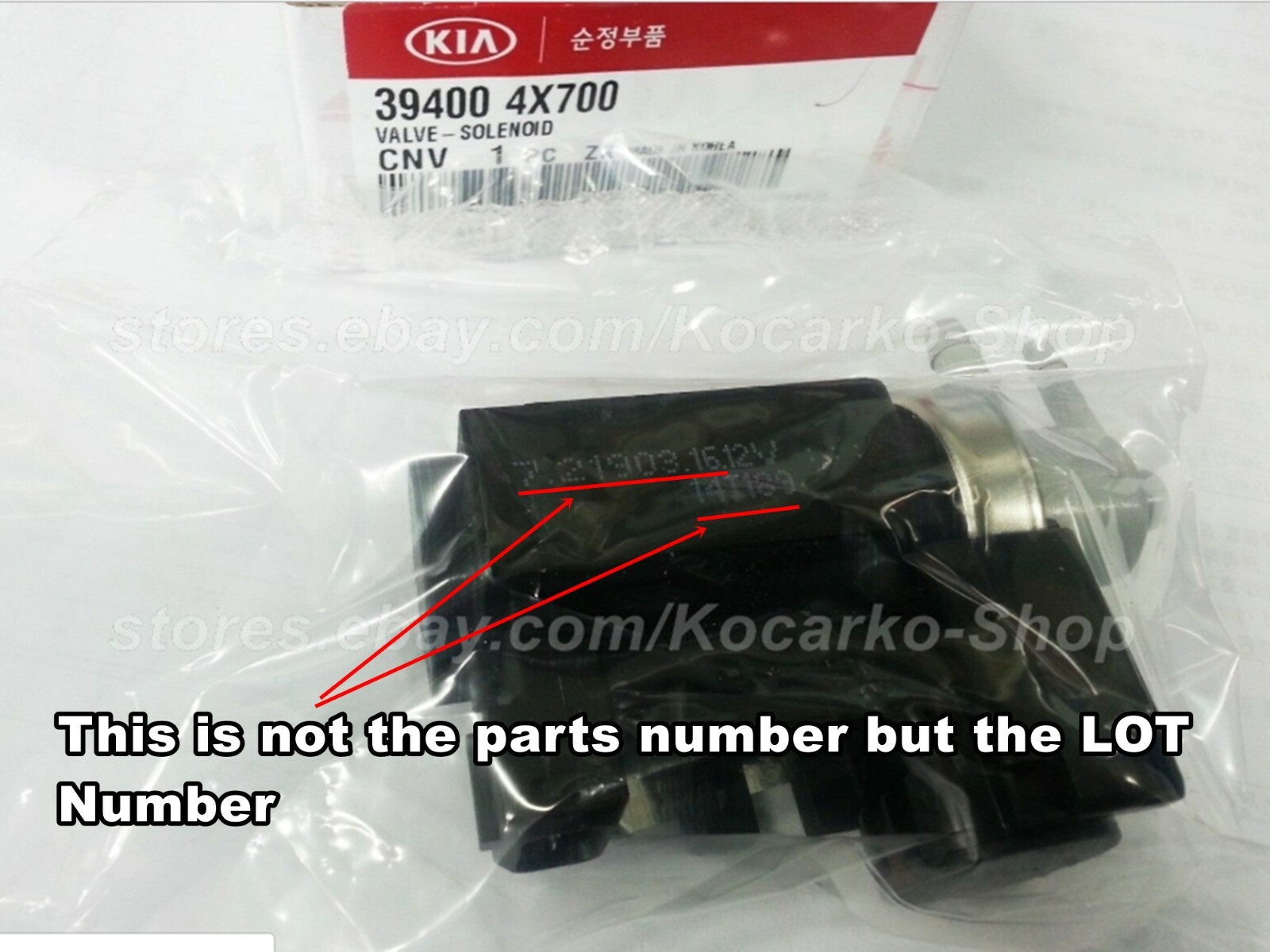OEM EGR Solenoid Valve Hyundai Terracan 2.9L 2001-2006 #394004X700 ...