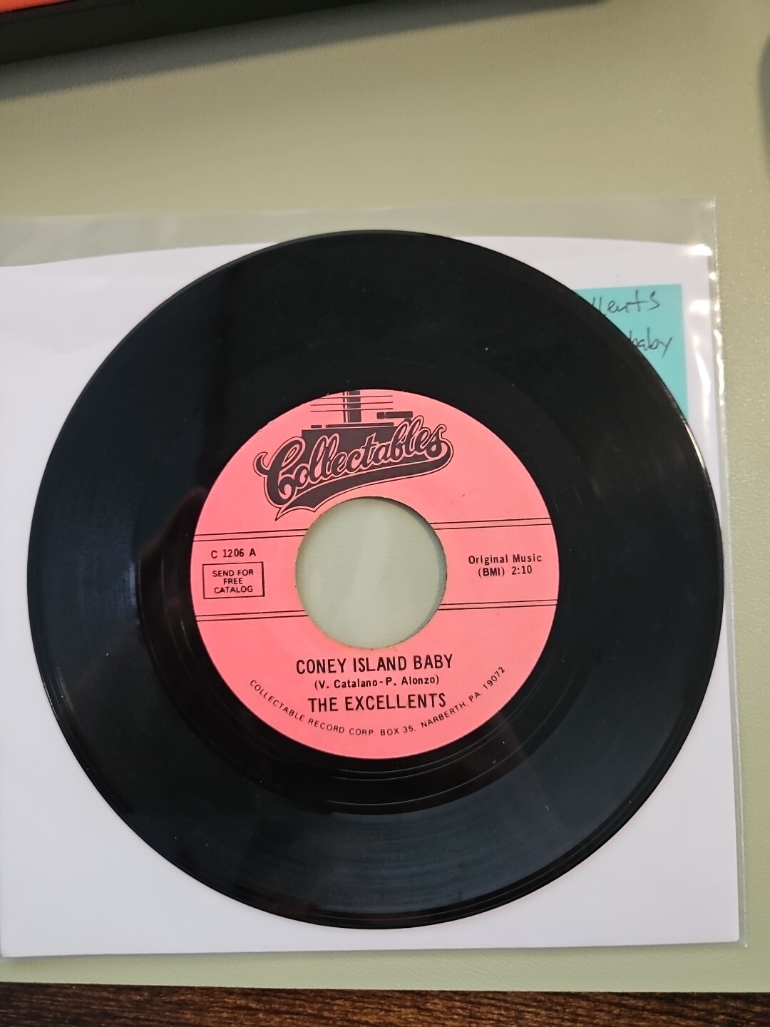 THE EXCELLENTS: CONEY ISLAND BABY / YOU BABY YOU .. 45 RPM A-2584 | eBay