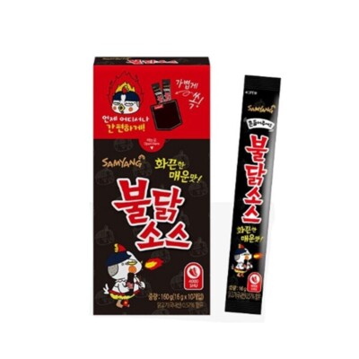 SAMYANG Buldak Sauce Stick 16g x 10ea Hot Spicy Fire Chicken Sauce K ...