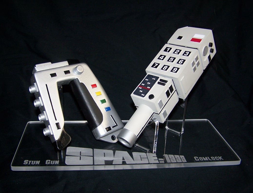 acrylic display stand for Space 1999 Commlock & stun gun props | eBay