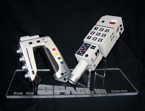 acrylic display stand for Space 1999 Commlock & stun gun props | eBay