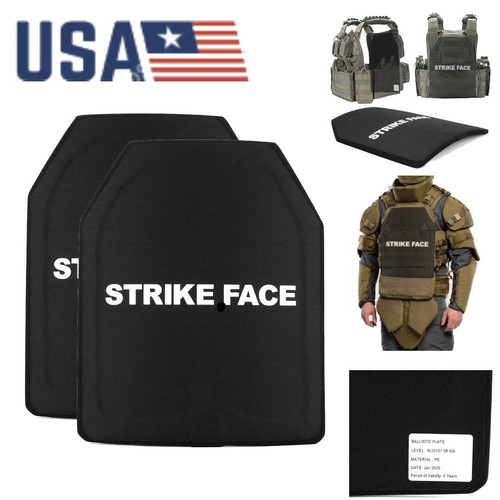 2 PCS 25X30CM Class III PE Bulletproof Plate Backpack Composite Armor ...