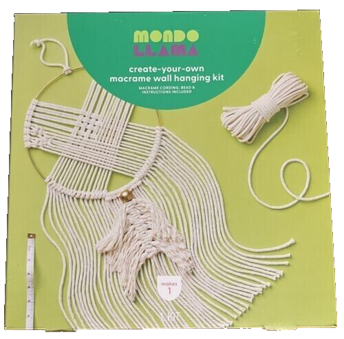 Mondo Llama Macrame Create your own Wall Hanging Kit | eBay