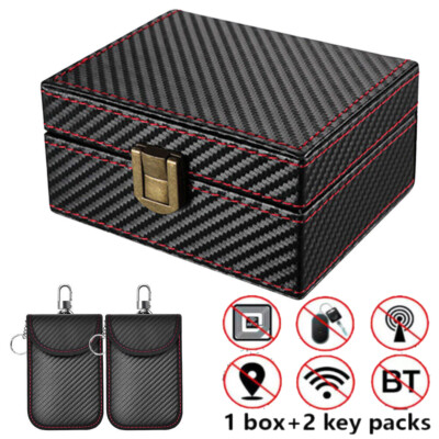 Faraday Box Keyless Car Key Signal Blocker Anti Thief Safe RFID ...