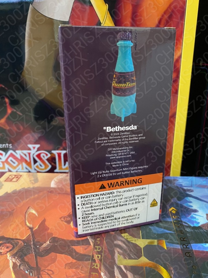 Fallout Nuka Cola Quantum Mini Light Up Bottle Rocket Statue Figure ...