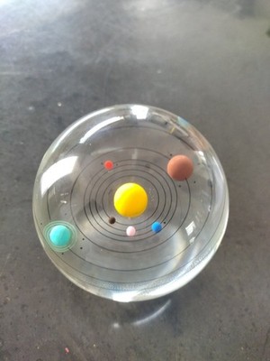 Crystal Solar System Ball 3D Glass Galaxy Mini Universe Astronomy ...