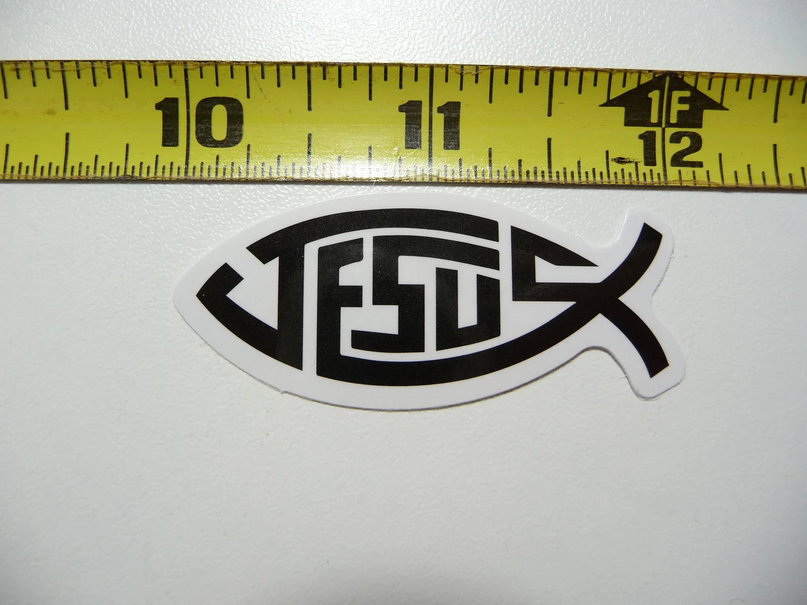 CLASSIC NICE JESUS FISH SYMBOL SMALL STICKER DECAL FAITH CHURCH ...