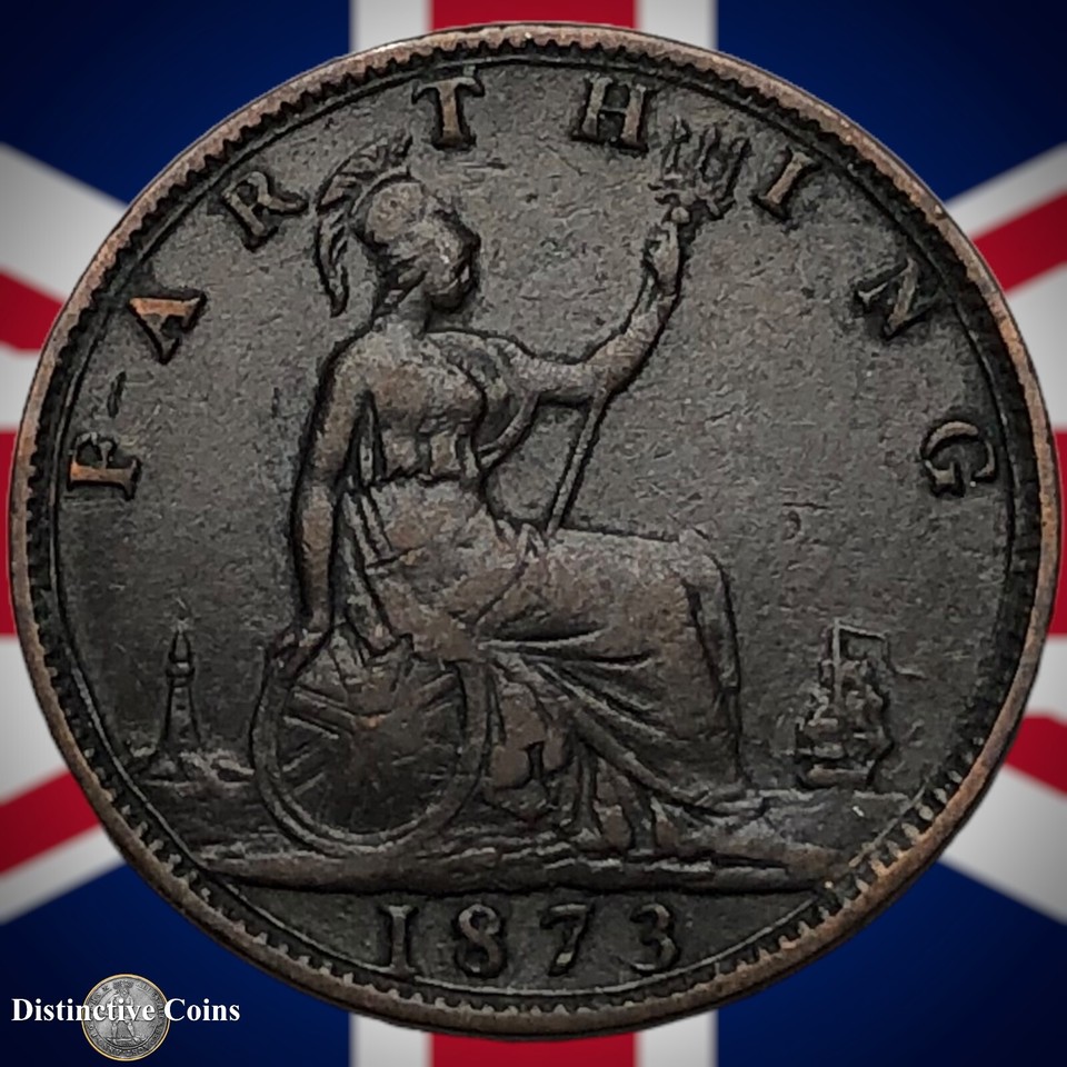 Great Britain 1873 Farthing 1/4d GB3676 | eBay