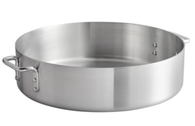 NEW 18 Qt Quart Round Heavy Duty Durable Braizer Aluminum Braising Pan ...