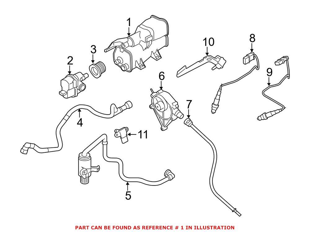 Genuine OEM Vapor Canister for BMW 16137339355 | eBay