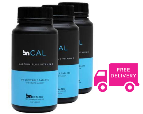 BN Cal-Calcium, 3 Pack of 90 Chewable Tablets, Choc/Vanilla Flavour ...