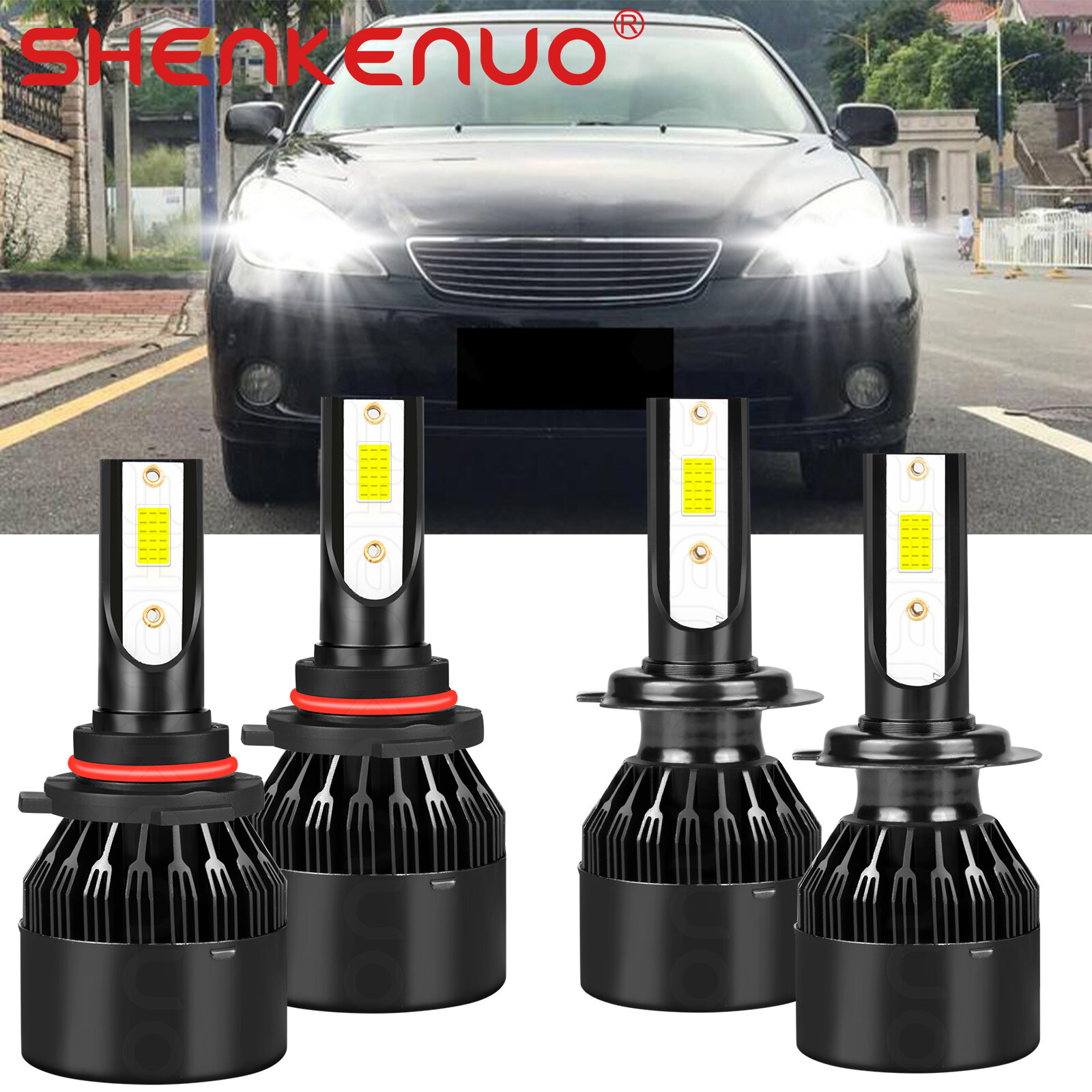 For Lexus ES300 1997-2003 - 4X 6000K Front LED Headlight Bulbs Combo ...