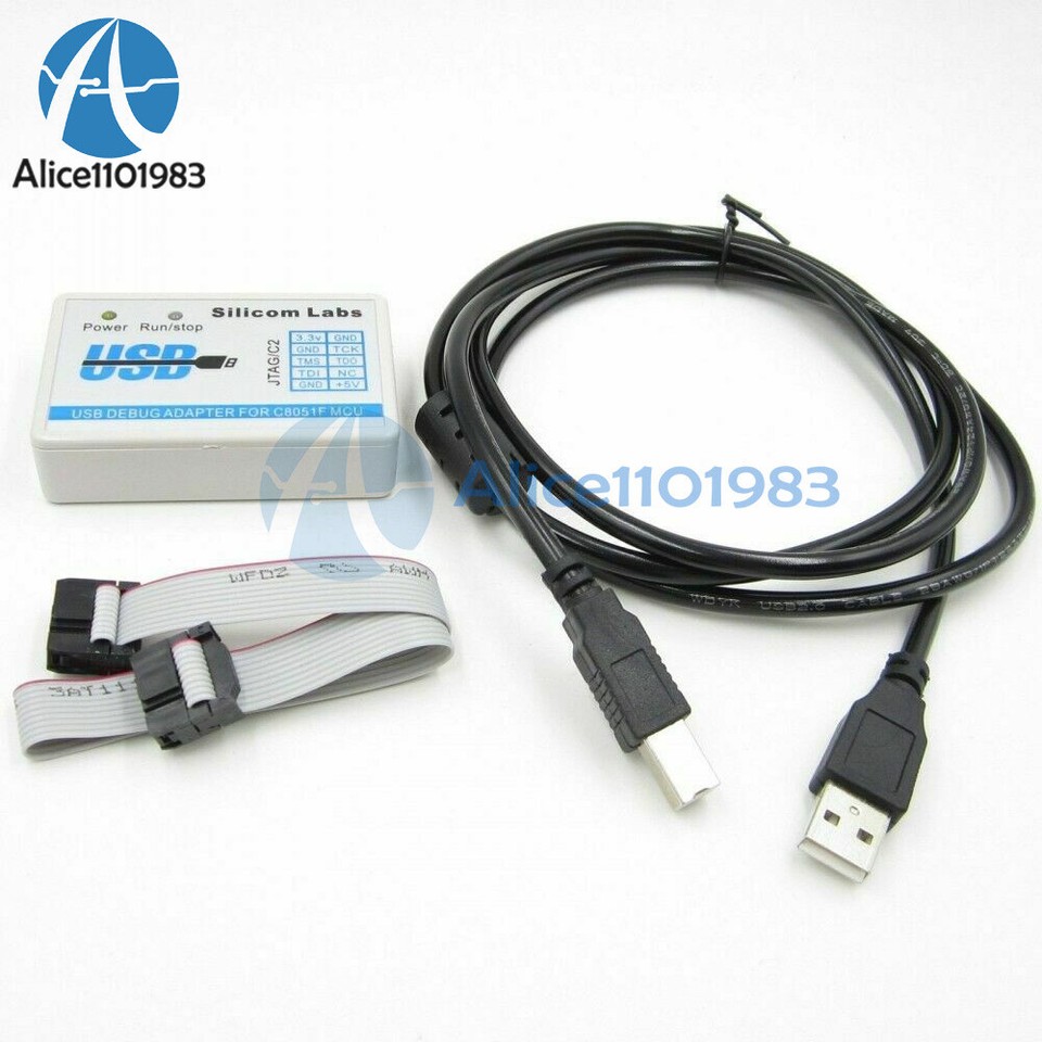 C8051F MCU Emulator U-EC6 USB Debug Adapter Downloader JTAG/C2 Mode ...