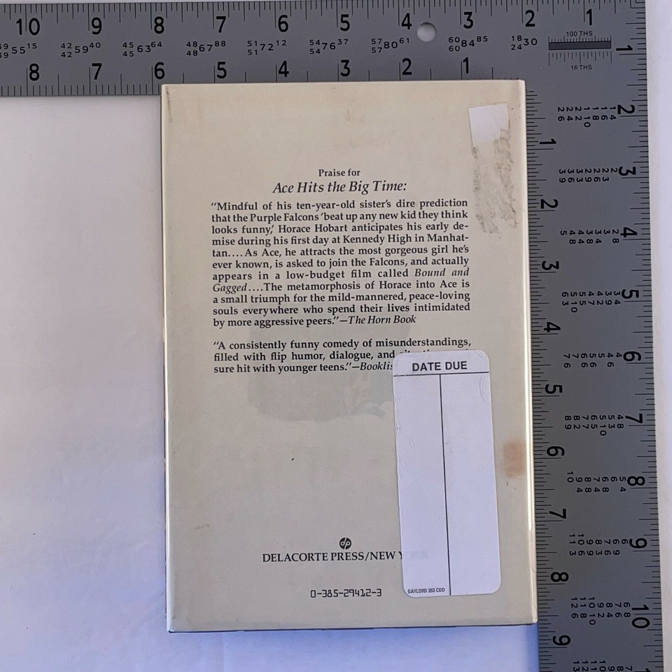 Ace Hits Rock Bottom Barbara Murphy Judie Wolkoff 1985 HC First Edition ...