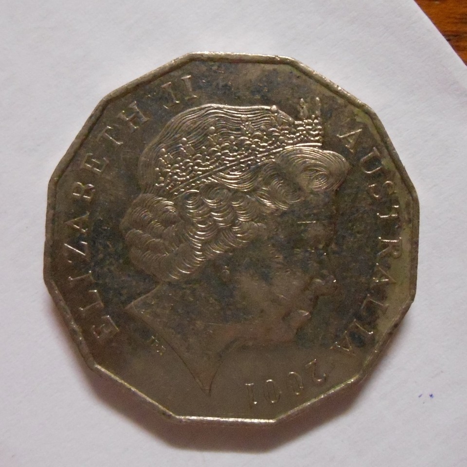 2001 " SA " 50c Fifty Cent South Australia Centenary of Federation ...