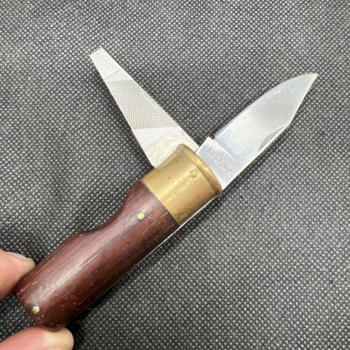 Kershaw Japan Brass and Rosewood 12 Ga Shotgun Shell Knife Made In ...