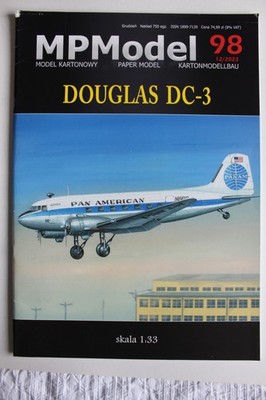 1:33 US passenger plane Douglas DC-3 paper model | eBay