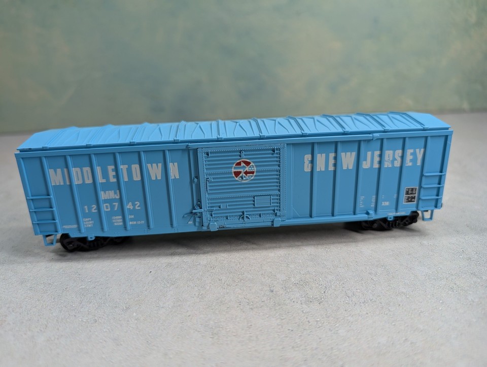 Athearn HO 50' ACF Railbox Box Car Middletown & New Jersey MNJ #120742 ...