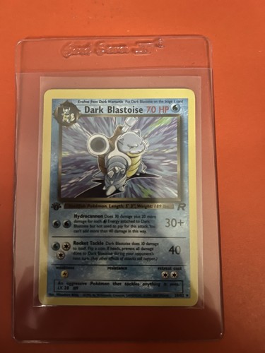 Dark Blastoise 20/82 1st Edition Team Rocket Rare Non-Holo Pokemon Card ...