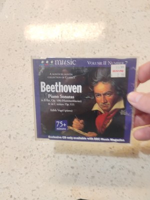 Beethoven Piano Sonatas in B flat BBC Music CD Edith Vogel | eBay