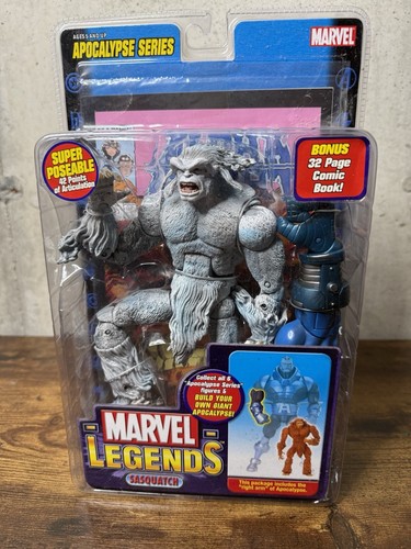 TOYBIZ Marvel Legends SASQUATCH White Variant BAF APOCALYPSE Sealed New ...