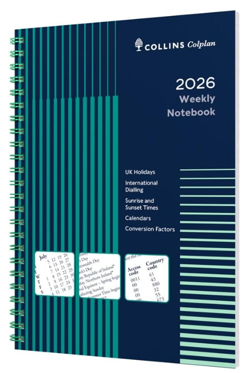 Collins - Colplan 2026 12 Month Calendar Year Planner Week-To-View with ...
