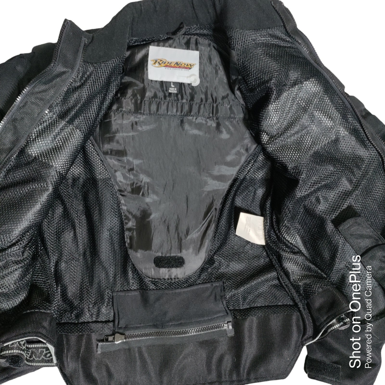 RideNow Powersport Black Padded Motorcycle Jacket Removable Liner Men's ...