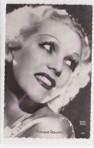 CPSM RPPC STAR MONIQUE ROLLAND PHOTO STUDIO PIAZ Edt P.I.88 | eBay