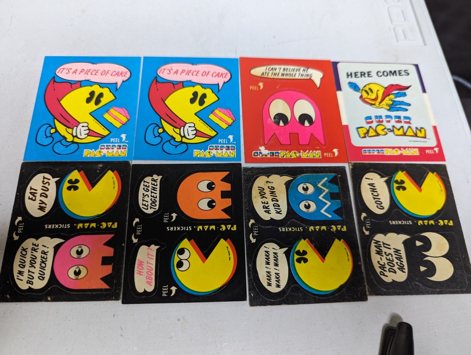 Vintage 1982 Fleer Super PAC-MAN Bad Egg Sticker cards Lot Of 8 #3 | eBay