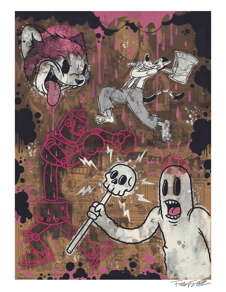 POP SURREALISM LOWBROW ANIMATION ART PRINT BY FRANK FORTE fine art ...
