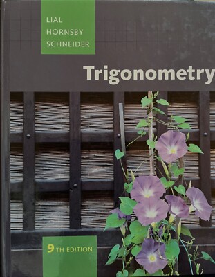 TRIGONOMETRY - Hardcover *Excellent Condition*, 9th ed. Pearson/Addison ...