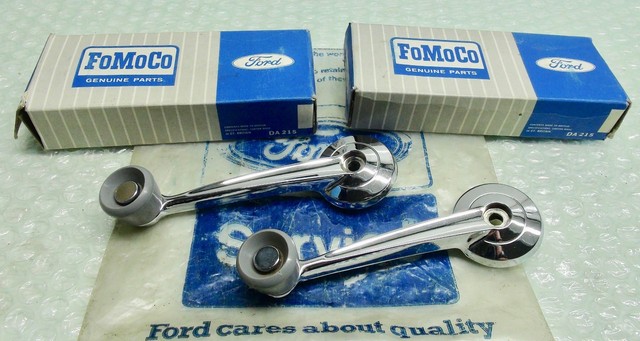 NOS Genuine Ford Chrome Window Crank Handles 105e Anglia for sale ...